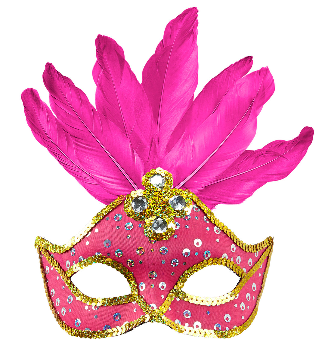 Brazil Eyemask Neon Pink Mad World Fancy Dress