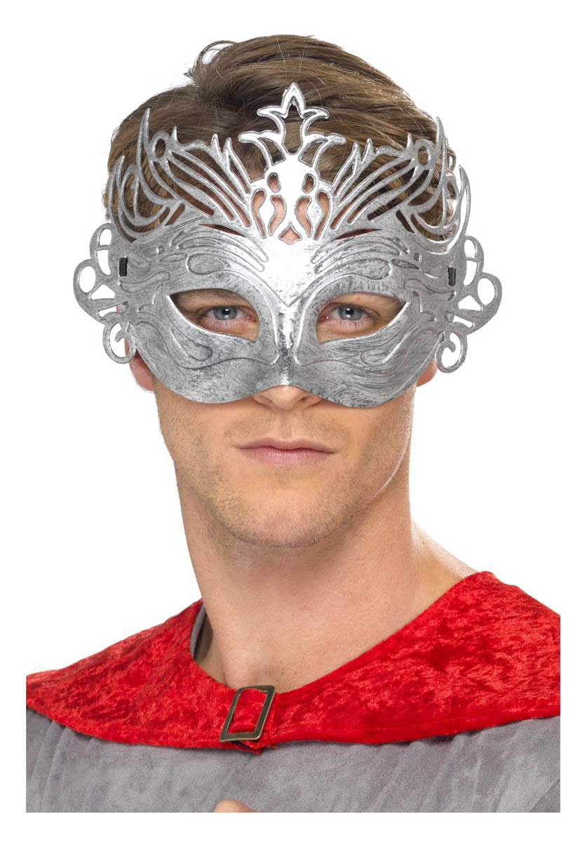 Colombina Silver Mask, Silver – Mad World Fancy Dress